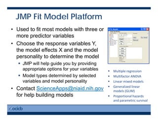 Intro to JMP for statistics | PDF