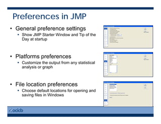 Intro to JMP for statistics | PDF