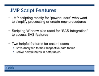 Intro to JMP for statistics | PPT