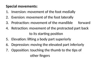 Intro to joints anatomy presenter Dr Dildar Hussain | PPT