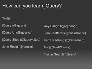 Intro to jQuery | PPT