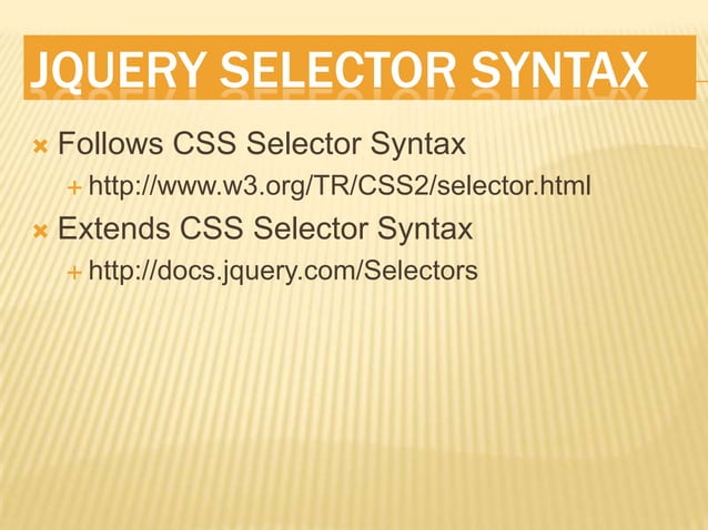 Intro To JQuery & ASP.NET | Web Development | Internet