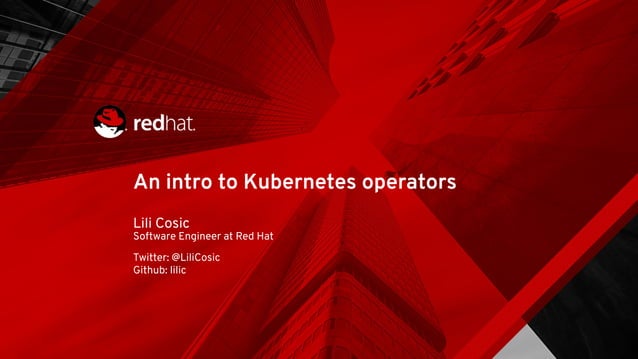 An intro to Kubernetes operators | PDF