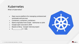An intro to Kubernetes operators | PDF