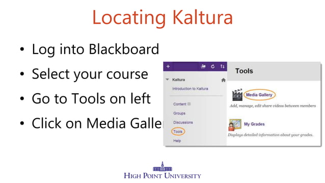 Introduction to Kaltura | PPT