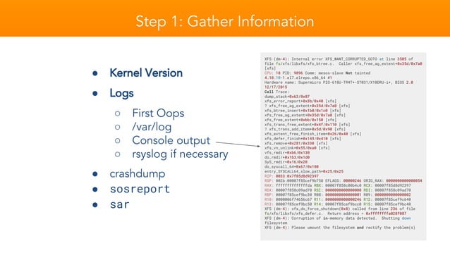 Intro to Kernel Debugging - Just make the crashing stop! | PPT