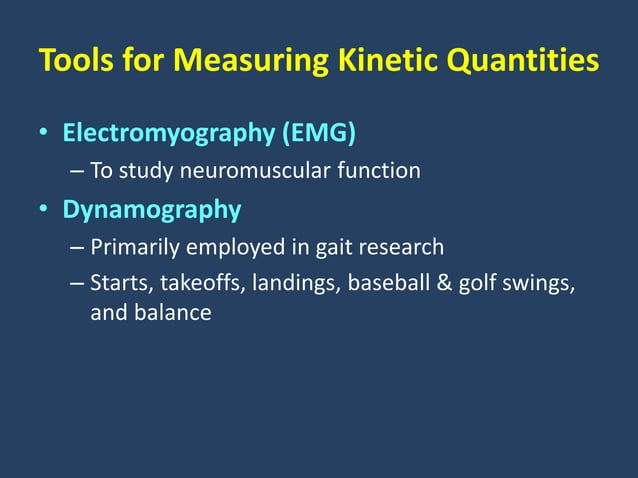 Kinetic Concepts for Analyzing Human Motion | PPTX | Physics | Science