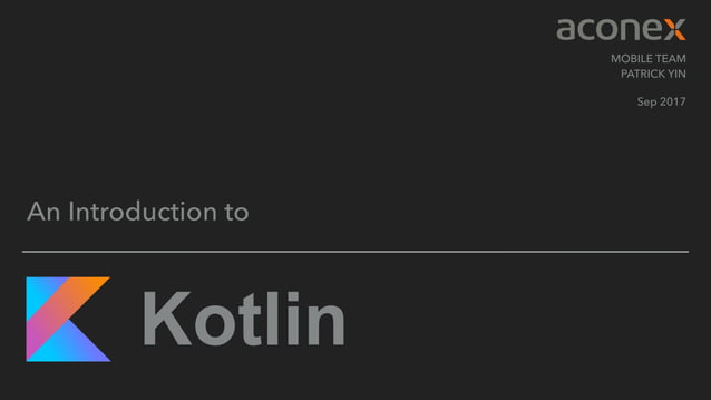 Introduction to Kotlin | PDF
