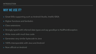 Introduction to Kotlin | PDF