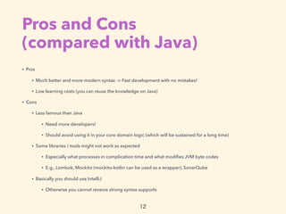Introduction to Kotlin for Java developer | PPT