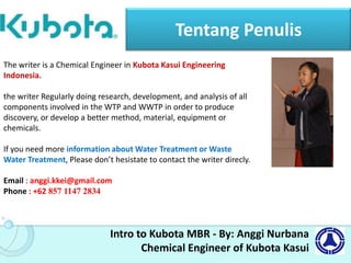 Intro to kubota mbr english mode | PPSX