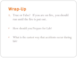 Intro to lab safety | PPT