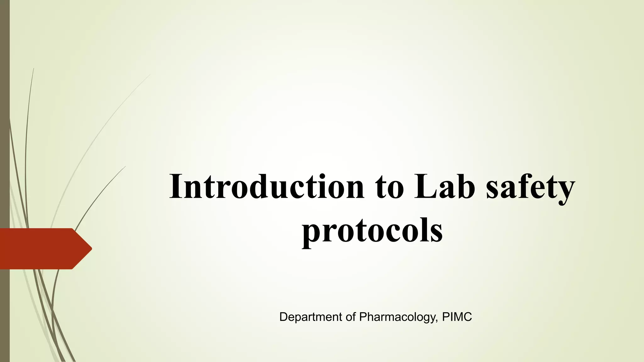Introduction to Lab Safety Protocols | PPT
