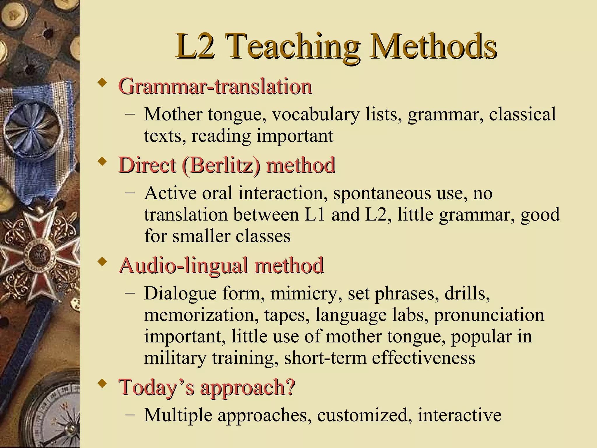 Intro to language acquisition | PPT