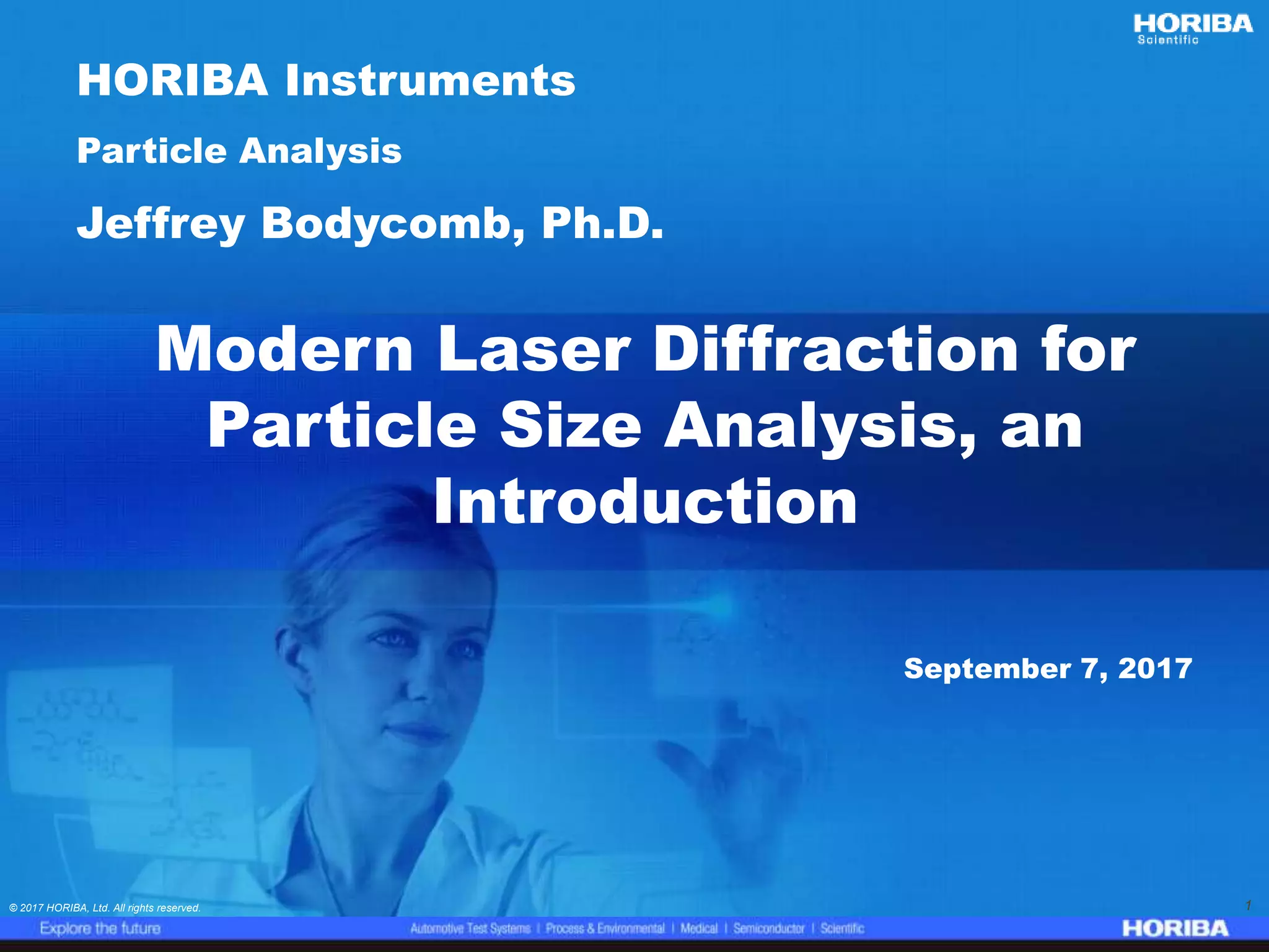 Modern Laser Diffraction for Particle Analysis | PPTX