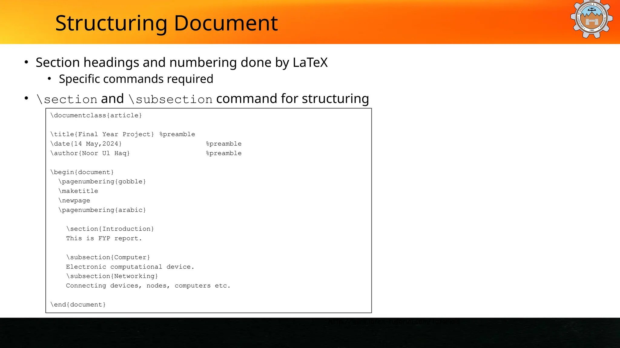 Introduction to LaTeX9very important ).. | PPT