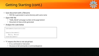 Introduction to LaTeX9very important ).. | PPT