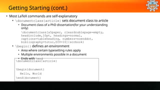 Introduction to LaTeX9very important ).. | PPT