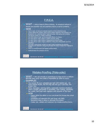 Introduction to LEAN (handout) | PDF