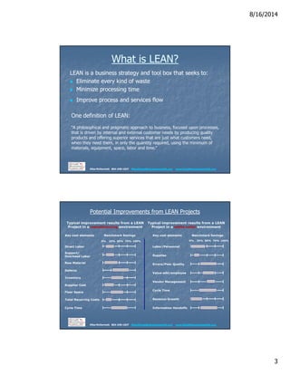 Introduction to LEAN (handout) | PDF | Manufacturing Industry | Industries