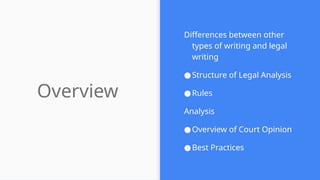 Introduction to Legal Writing: A Skills Practicum | PPT