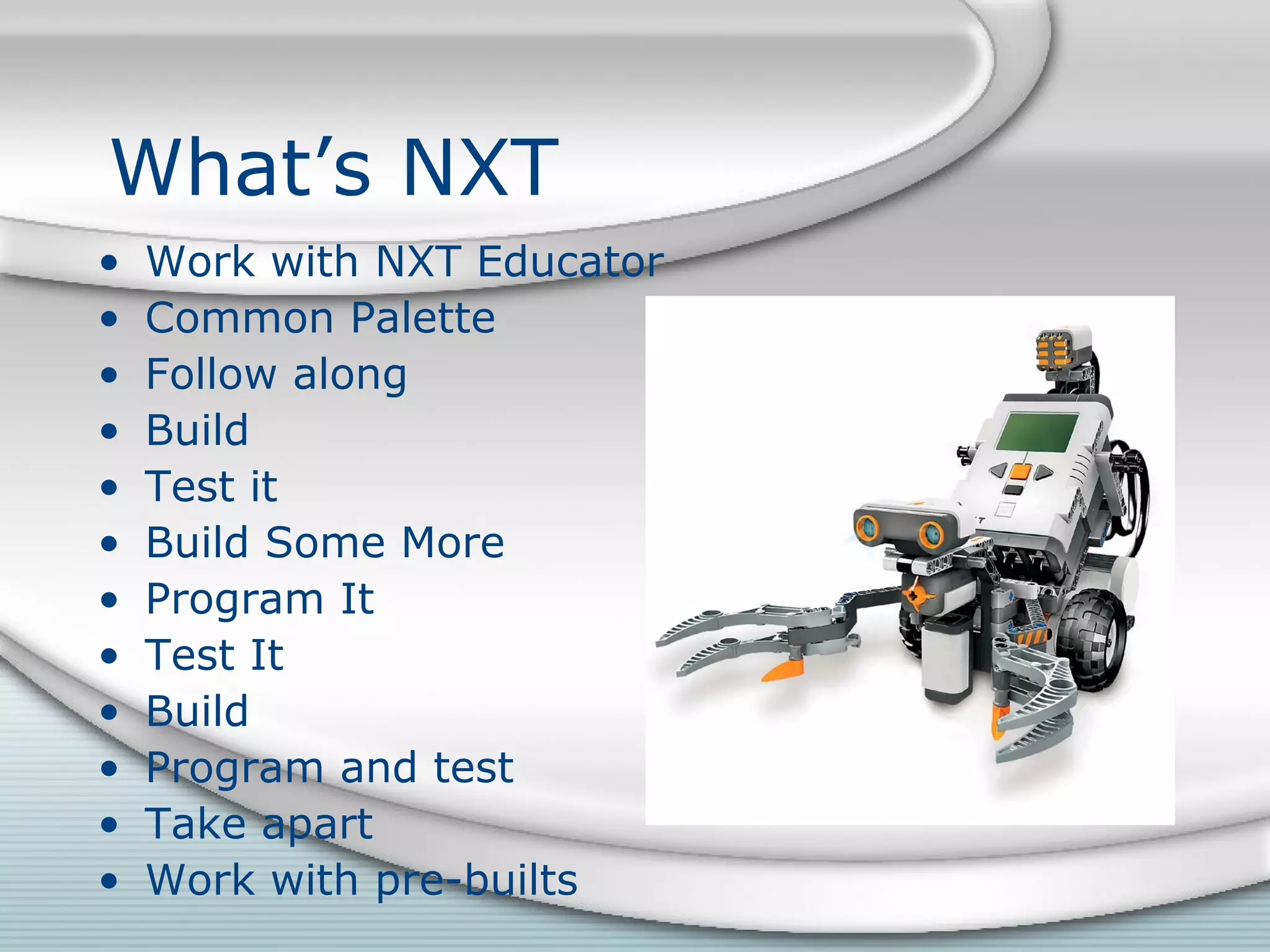 Intro to Lego Mindtsorms Nxt | PPT