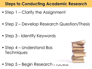 Introduction to Library Research Skills | PPTX