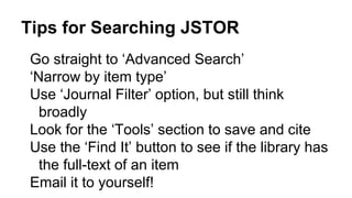 Intro to Library Research for IB History Students | PPT