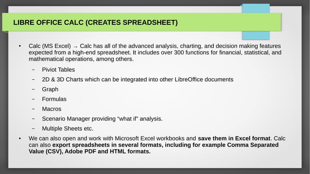 Intro to libre_office | PDF | Shareware and Freeware | Computer ...