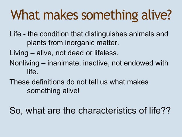 Intro to life - Biology | PPT