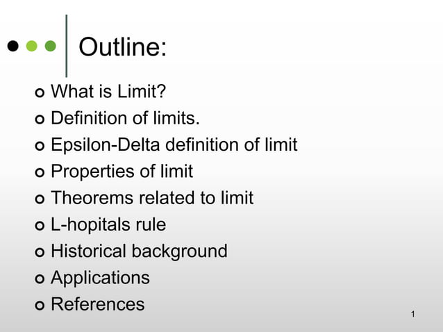 introduction to limit and continuity(both are basic concept of ...