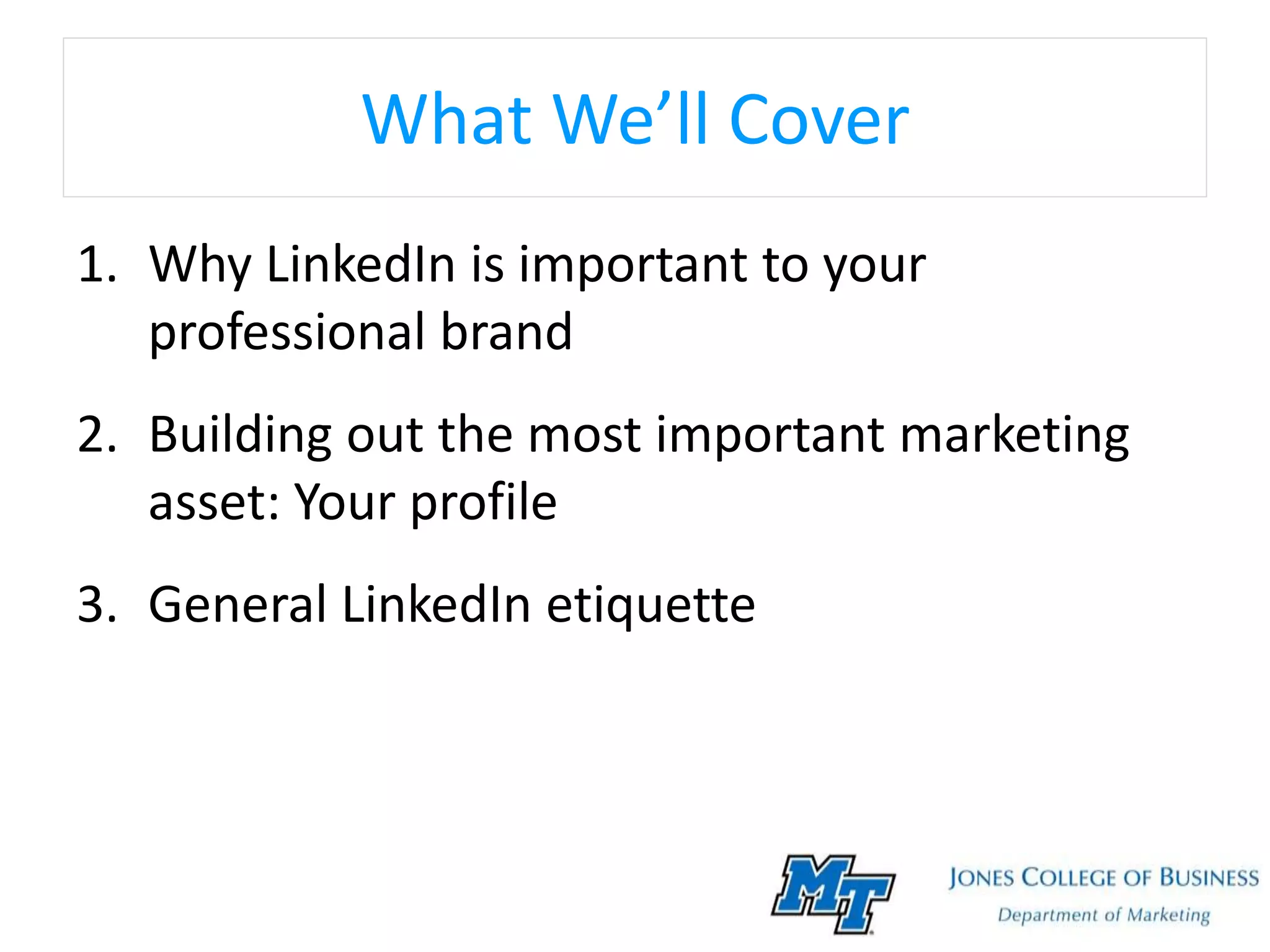 Introduction to LinkedIn | PPT