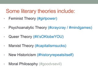 Intro to literary theory | PPTX