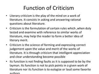 INTRO TO lITERARY THEORY LECTURER 1.pptx | Books and Literature