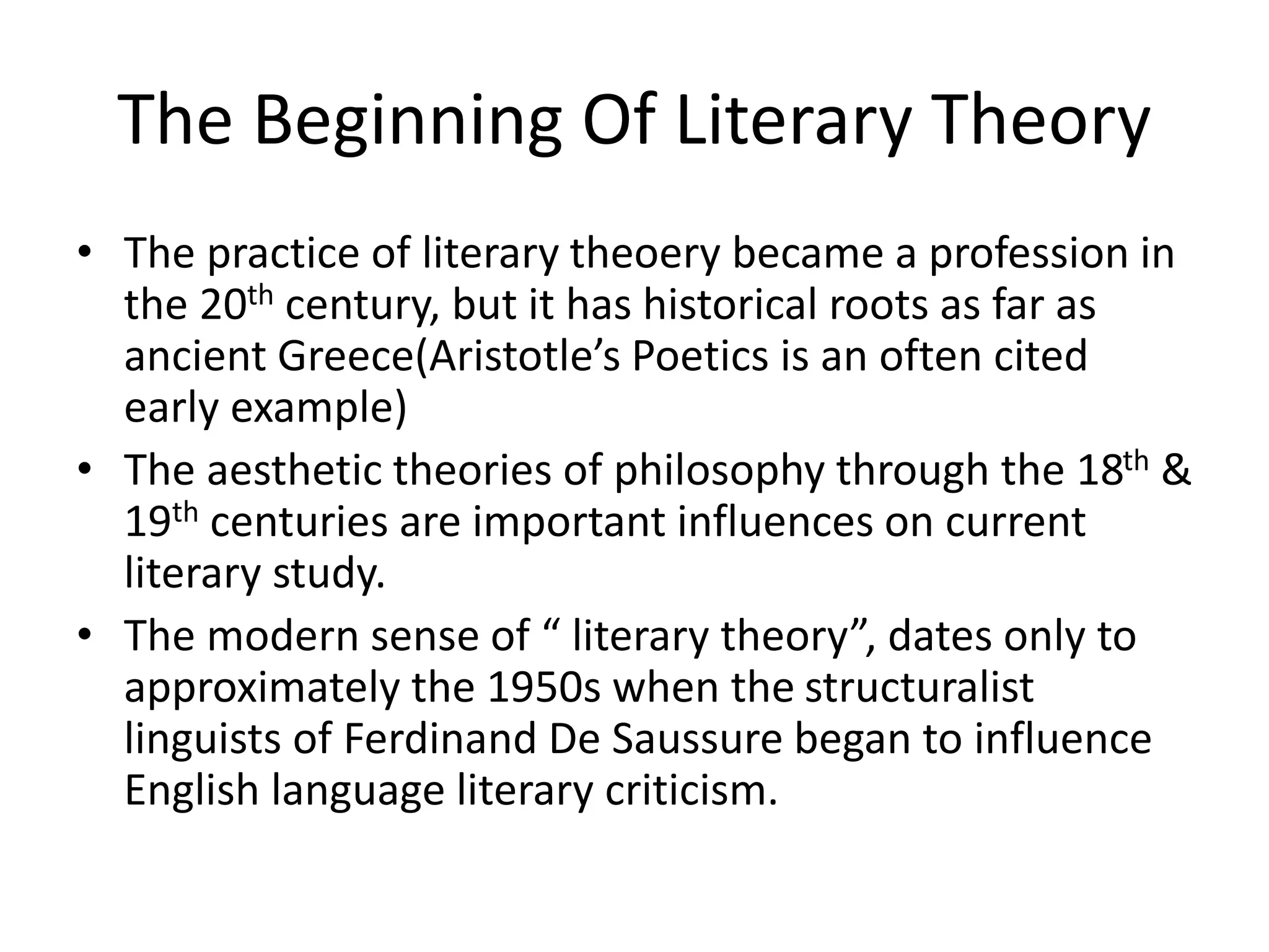 INTRO TO lI TERARY THEORY LEC for 1.pptx | Books and Literature
