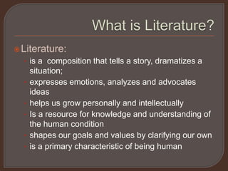 Intro to Literature | PPTX