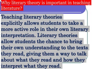An Introduction to Literary Criticism for high school students | PPT