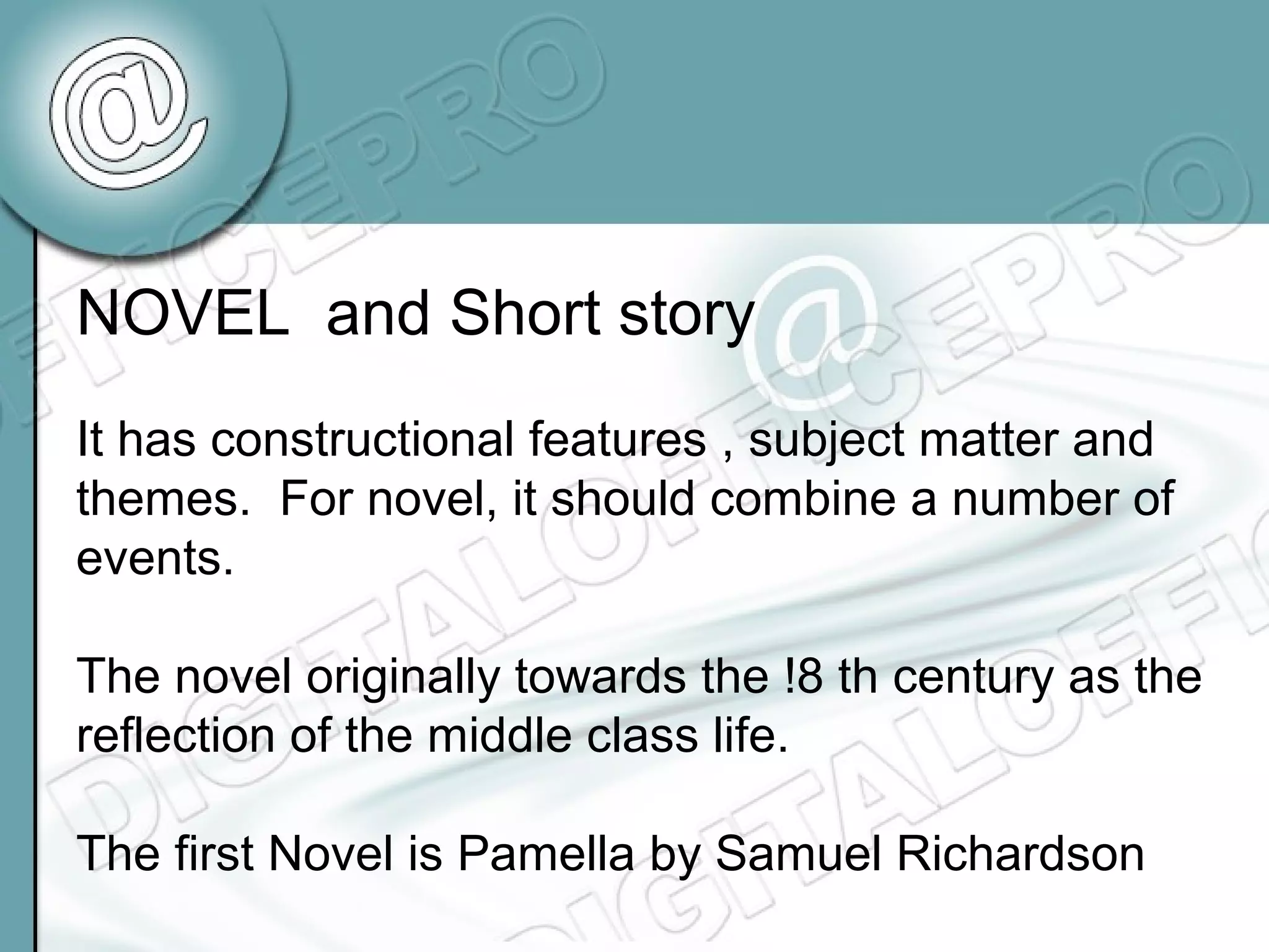 Introduction to English literature | PPT