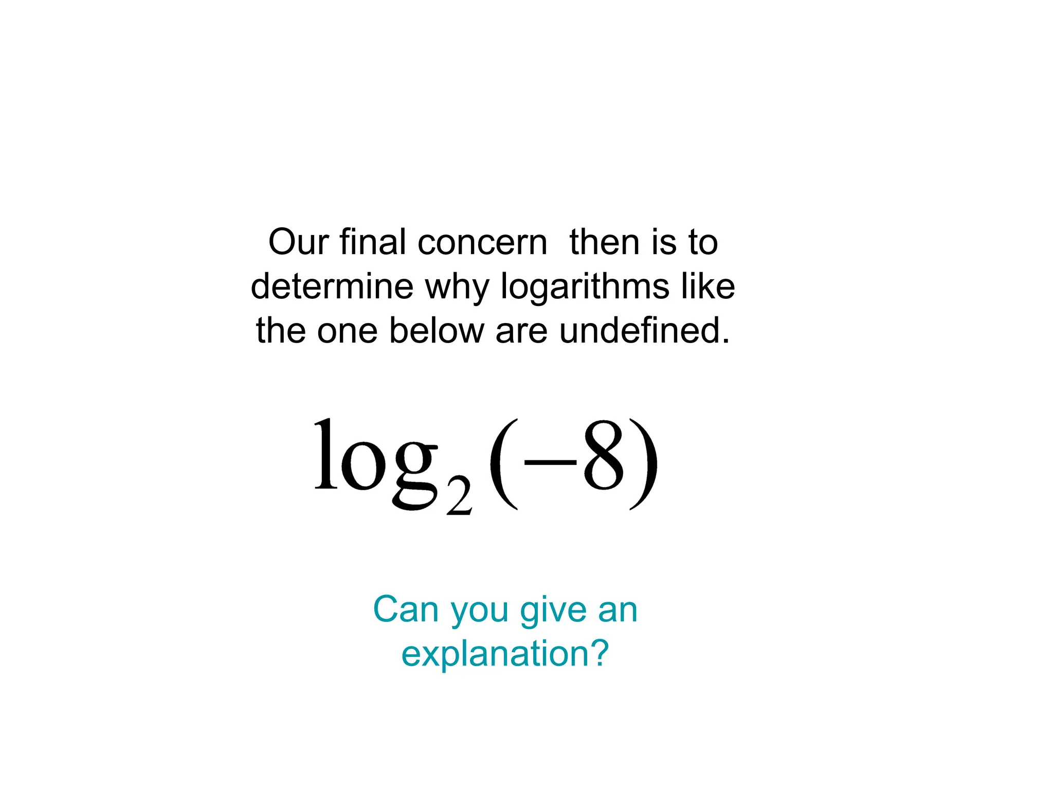 Introduction to Logarithms. Defining logarithm | PPT