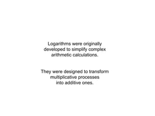 Introduction to Logarithms. Defining logarithm | PPT