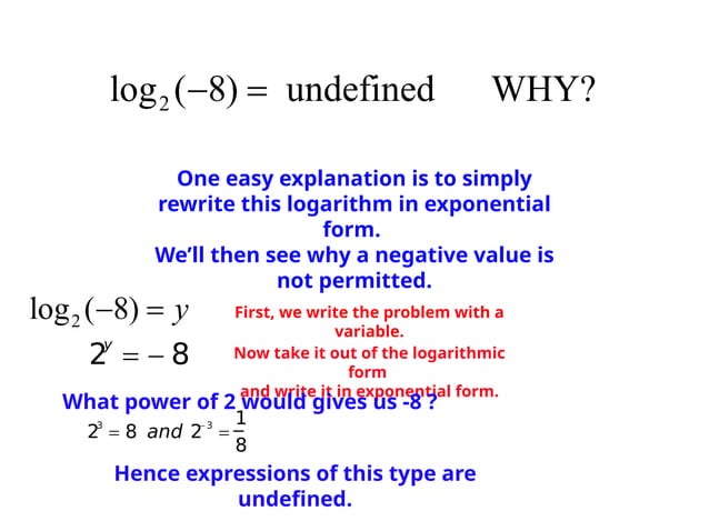 Introduction to Logarithms. Defining logarithm | PPT