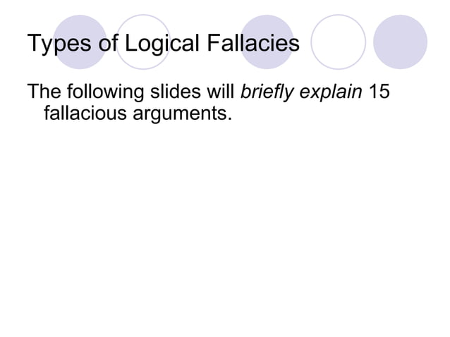 Intro to Logical Fallacy English 10 .ppt