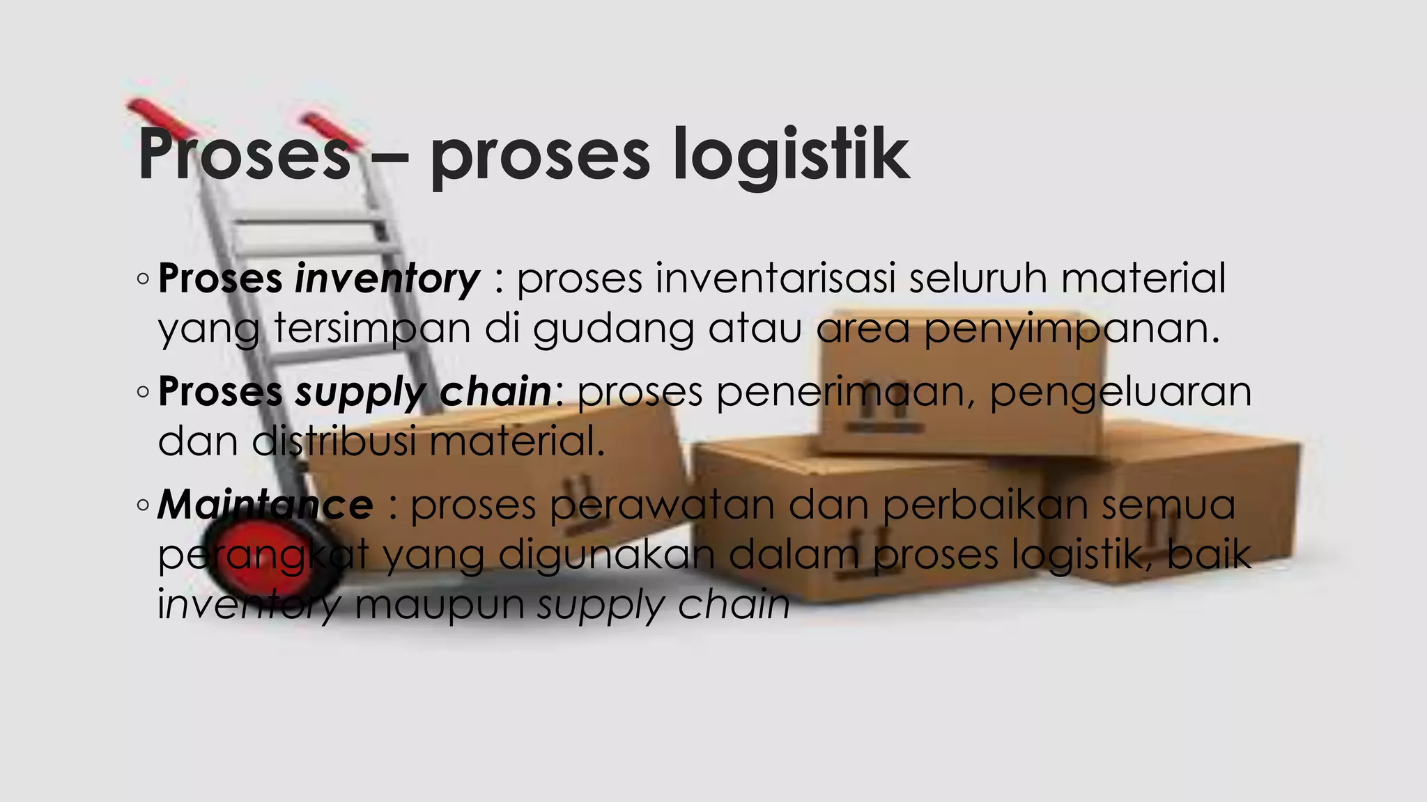 Intro to logistics | PPTX