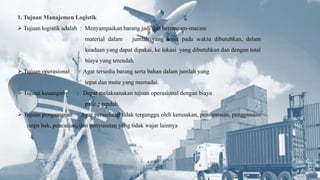 Intro to logistics | PPTX