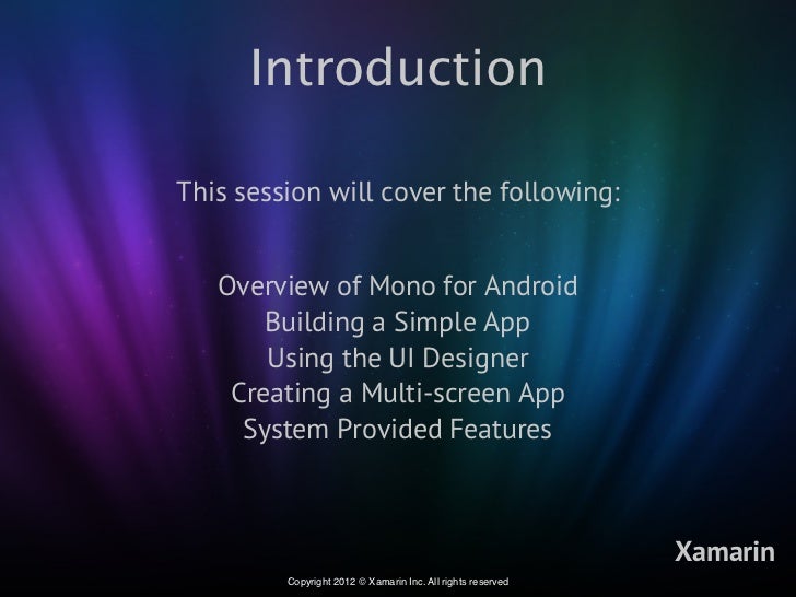 Getting Started Using Mono For Android