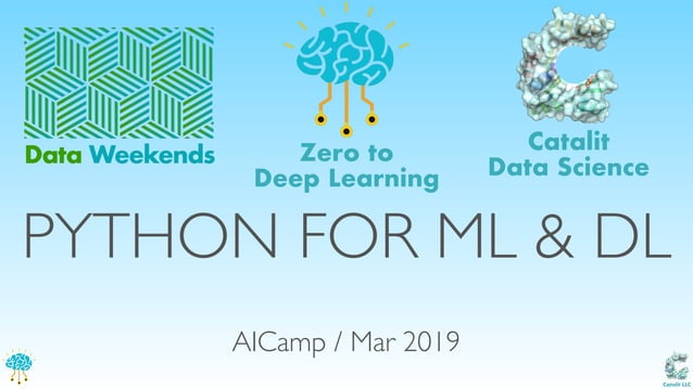 Python for Machine Learning and Deep Learning | PPT
