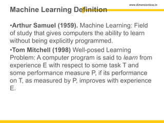 Intro to machine learning | PPT