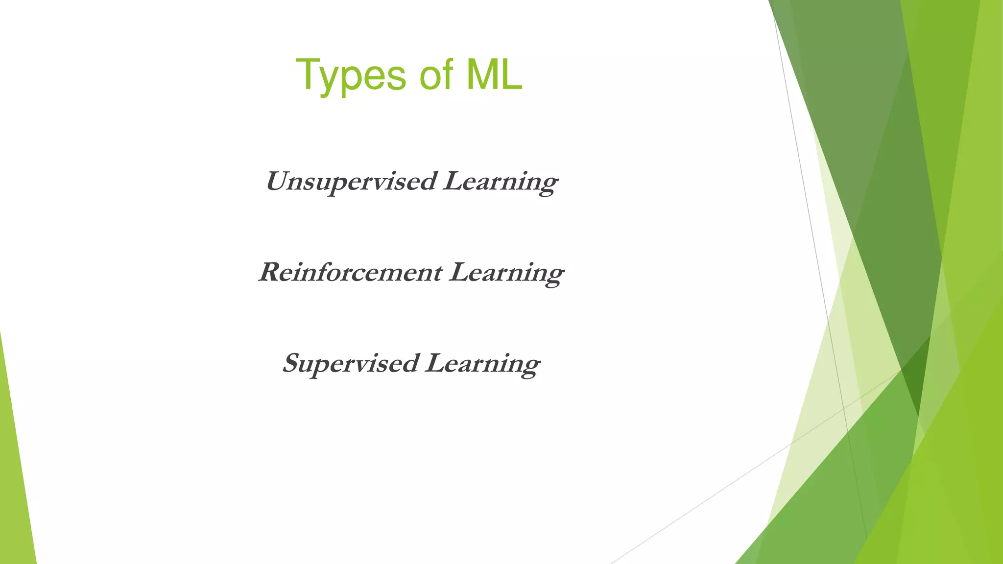Intro to machine learning | PPT