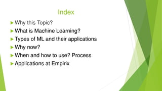 Intro to machine learning | PPT