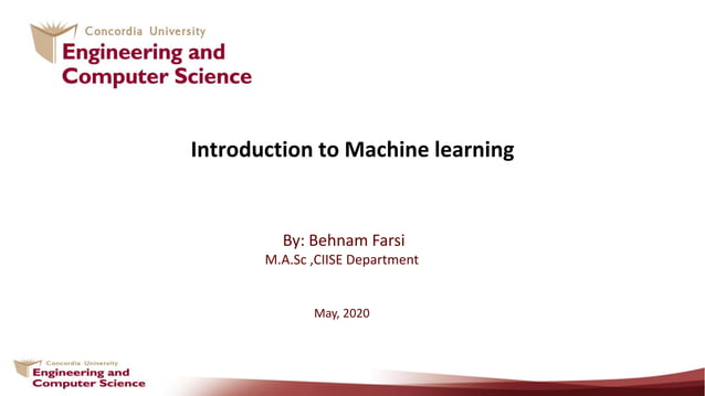 Intro to machine learning | PDF